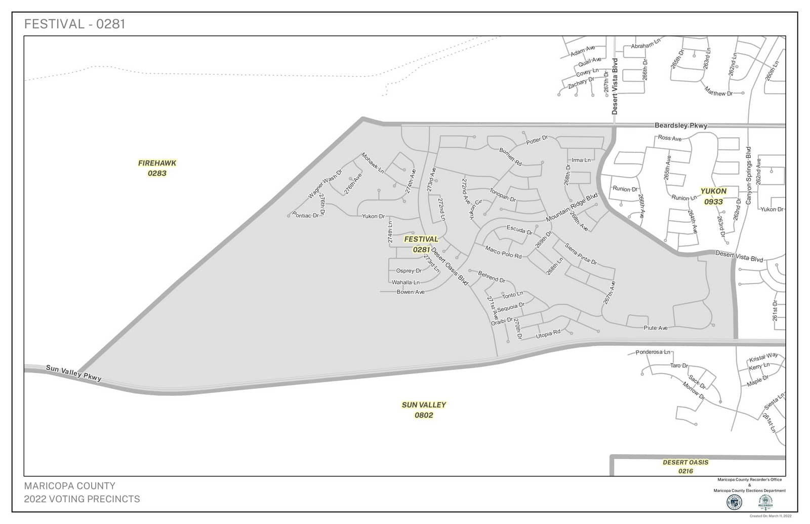 Our community precincts - Festival Ranch