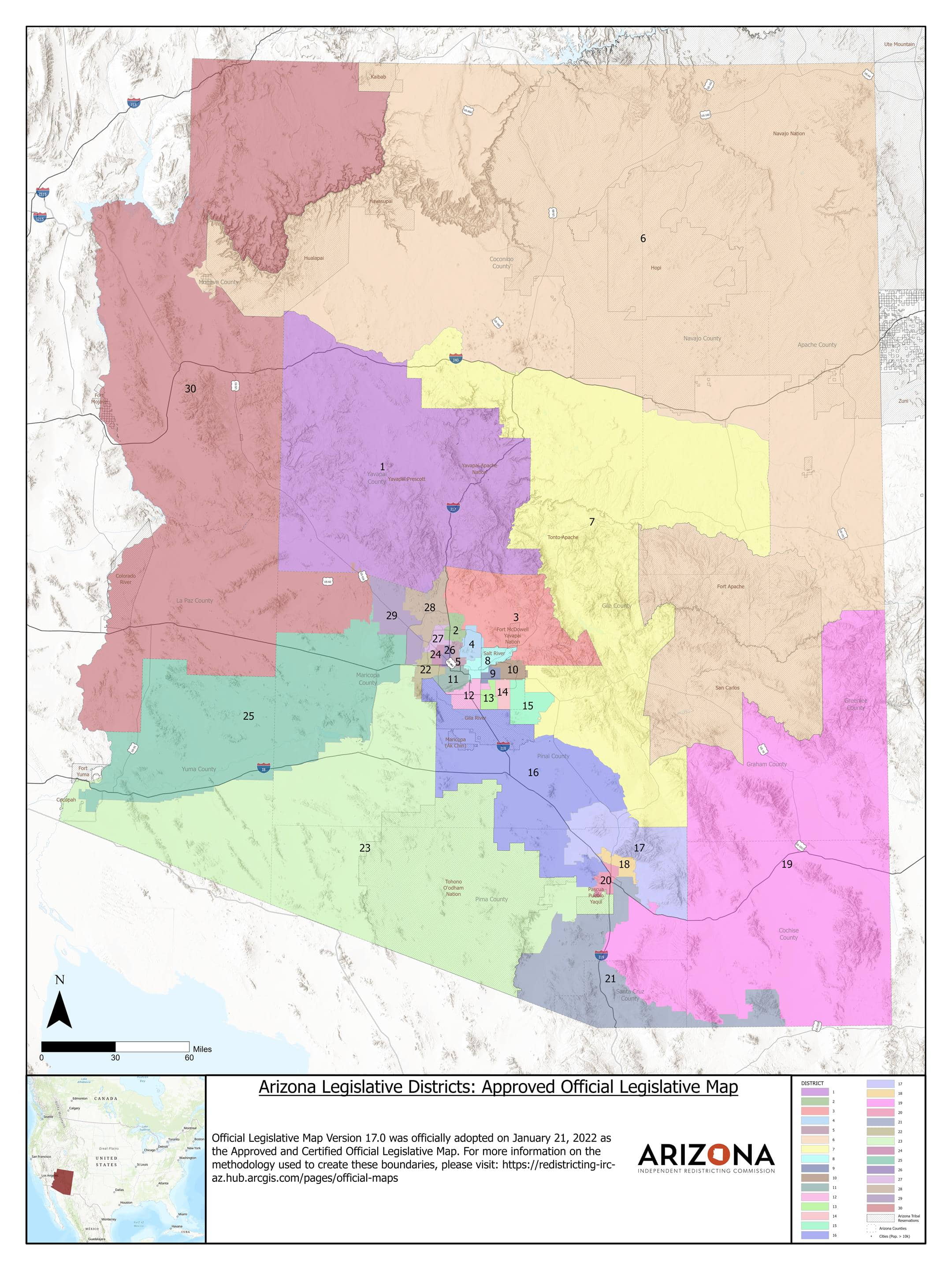 Arizona Legislative District 30 Map at Tara Brothers blog